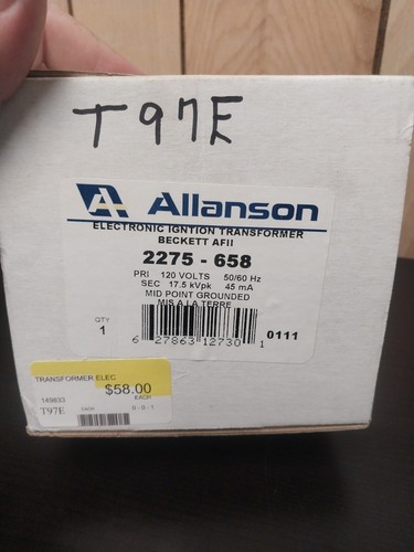Allanson Electronic Ignition Transformer | eBay