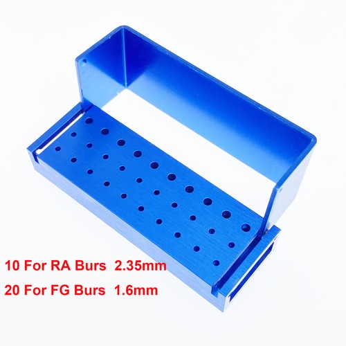 Dental Bur Burs Holder Block Disinfection Box Aluminium Autoclave 30 ...