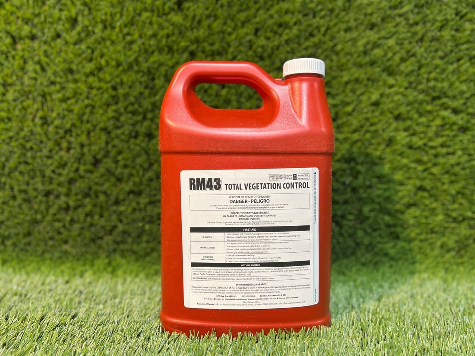 RM43 43-Percent Glyphosate Plus Weed Preventer Total Vegetation Control ...
