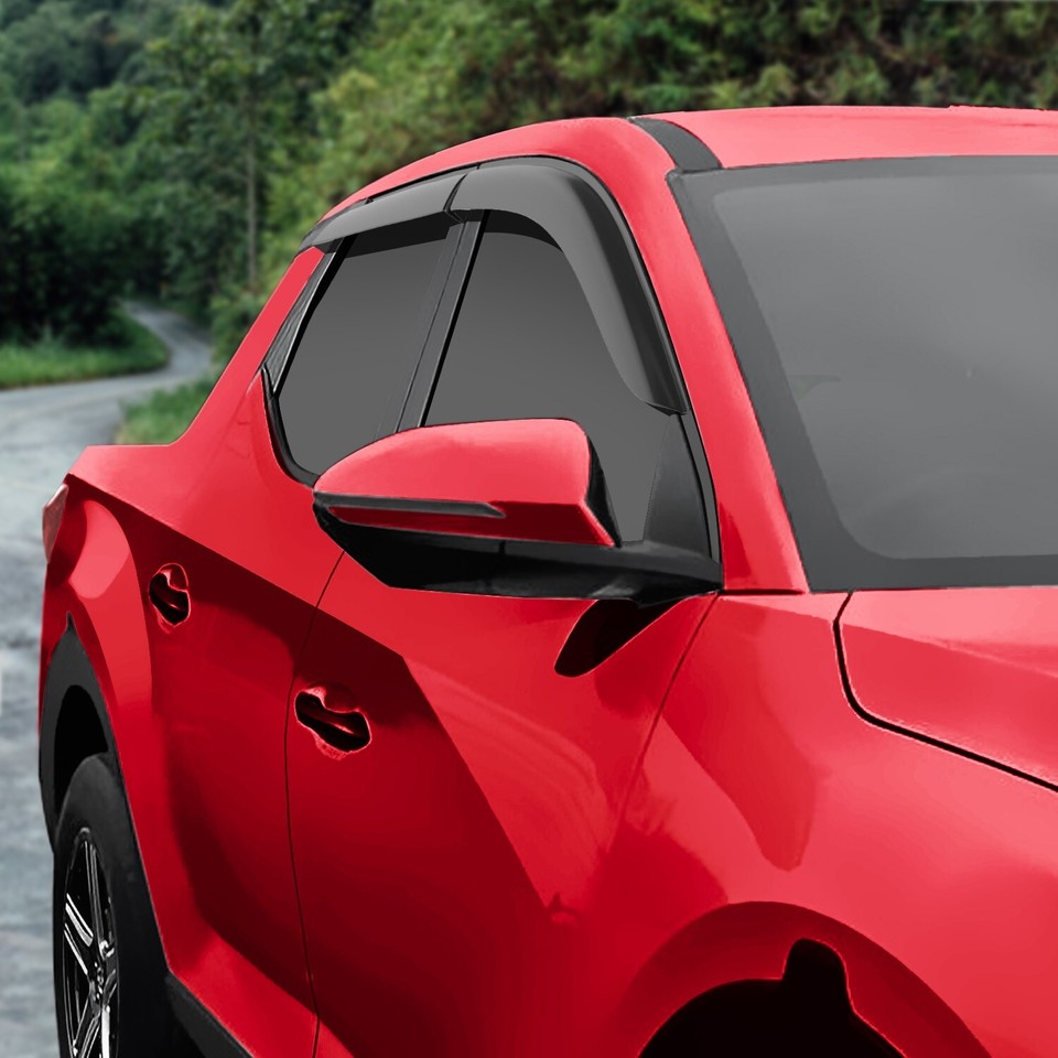 Sun Rain Visors Wind Rain Guards for 2022-2025 Hyundai Santa Cruz | eBay