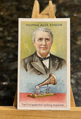 1924 J. Millhoff & Co. Shelley Cigarettes Thomas Edison Men of Genius ...