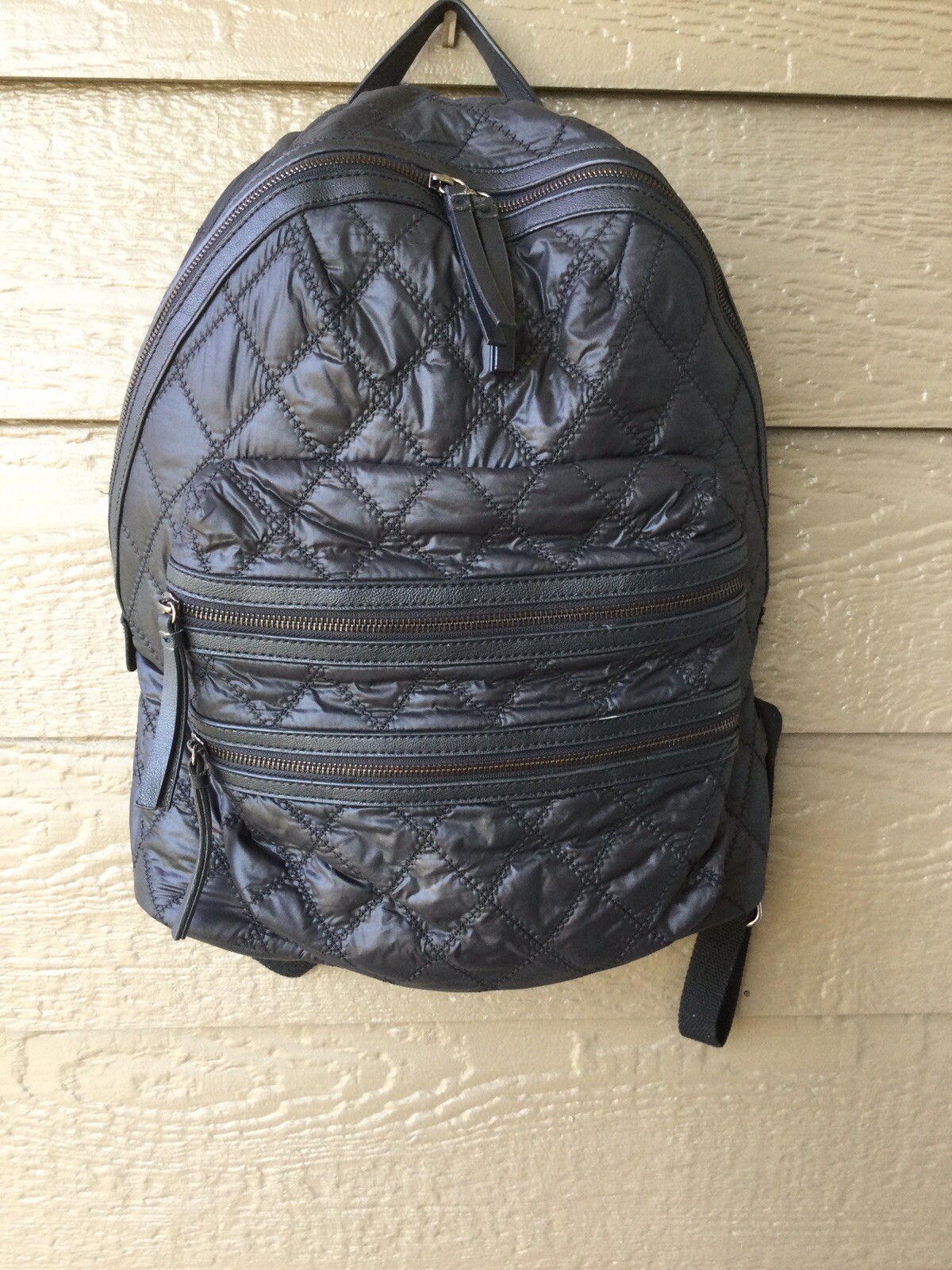 quilted backpack, black rn# 93858 - Gem
