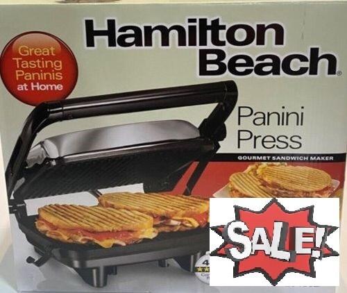 Hamilton Beach Panini Press, Sandwich Maker & Electric Indoor Grill | eBay