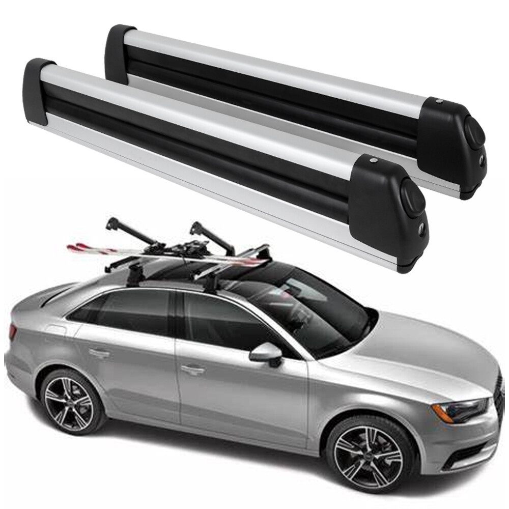 Snowboard Ski Roof Rack Carrier Cross Bar w/Lock For Audi TT MK1 A3 A4 ...