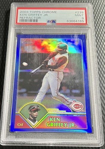 2003 Ken Griffey Jr. PSA 9 Topps Chrome Refractor #239 - 235/699 - Reds ...