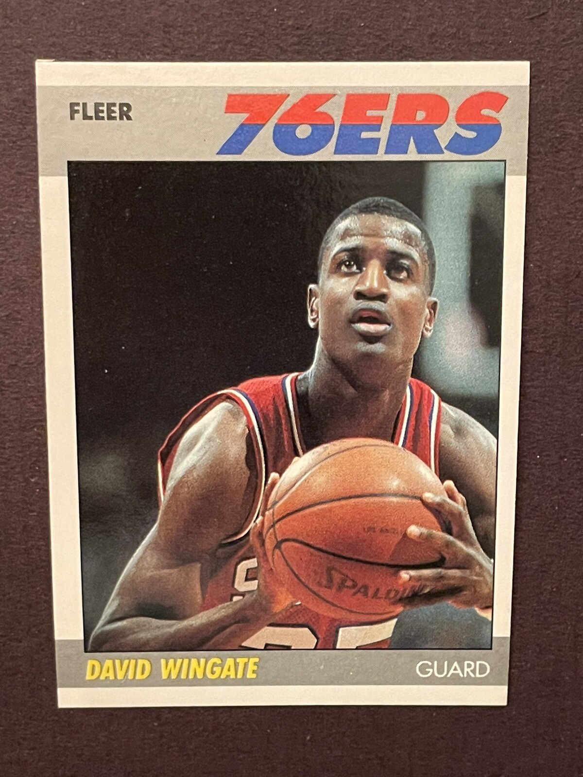 David Wingate ROOKIE NEAR MINT SHARP CORNERS 1987 Fleer #125 ...