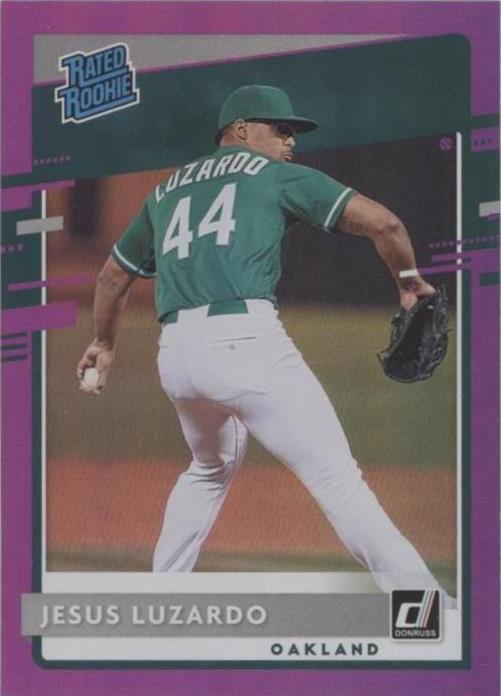 2020 Panini Donruss - Rated Rookie Jesus Luzardo #34 Holo Purple (RC ...
