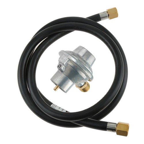 1LB Propane Regulator + 5FT Hose Gas Exit with 3/8" Male Flare Fitting ...
