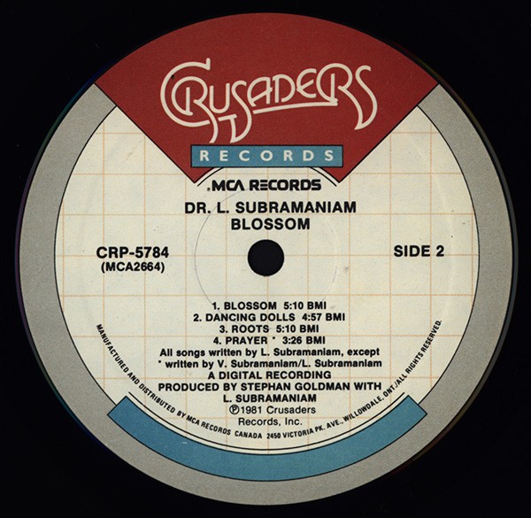 L. Subramaniam, Blossom, (LP, Album), NM or M-, 3614731755 | eBay