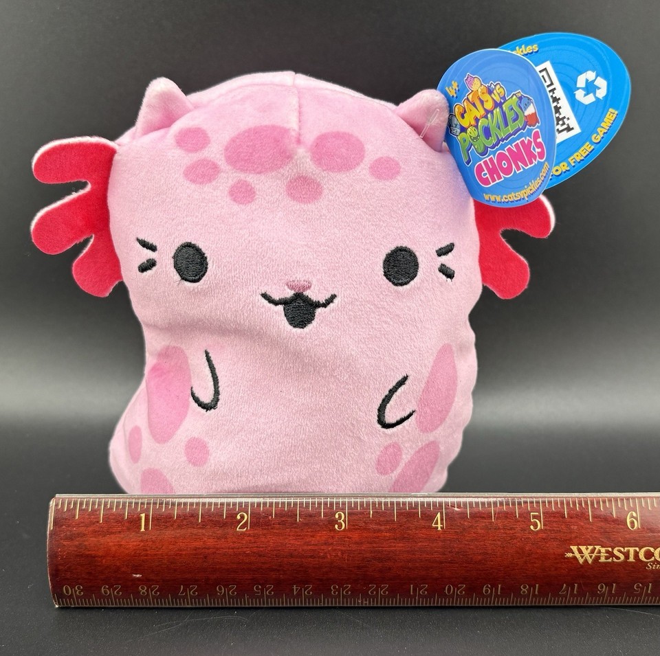 Cats Vs Pickles Sally Axolotl Chonks #394 Pink Plush Beans Brand New ...