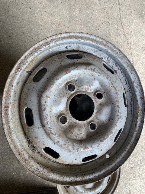 VW Beetle rare 4-stud steel wheel rims | eBay UK