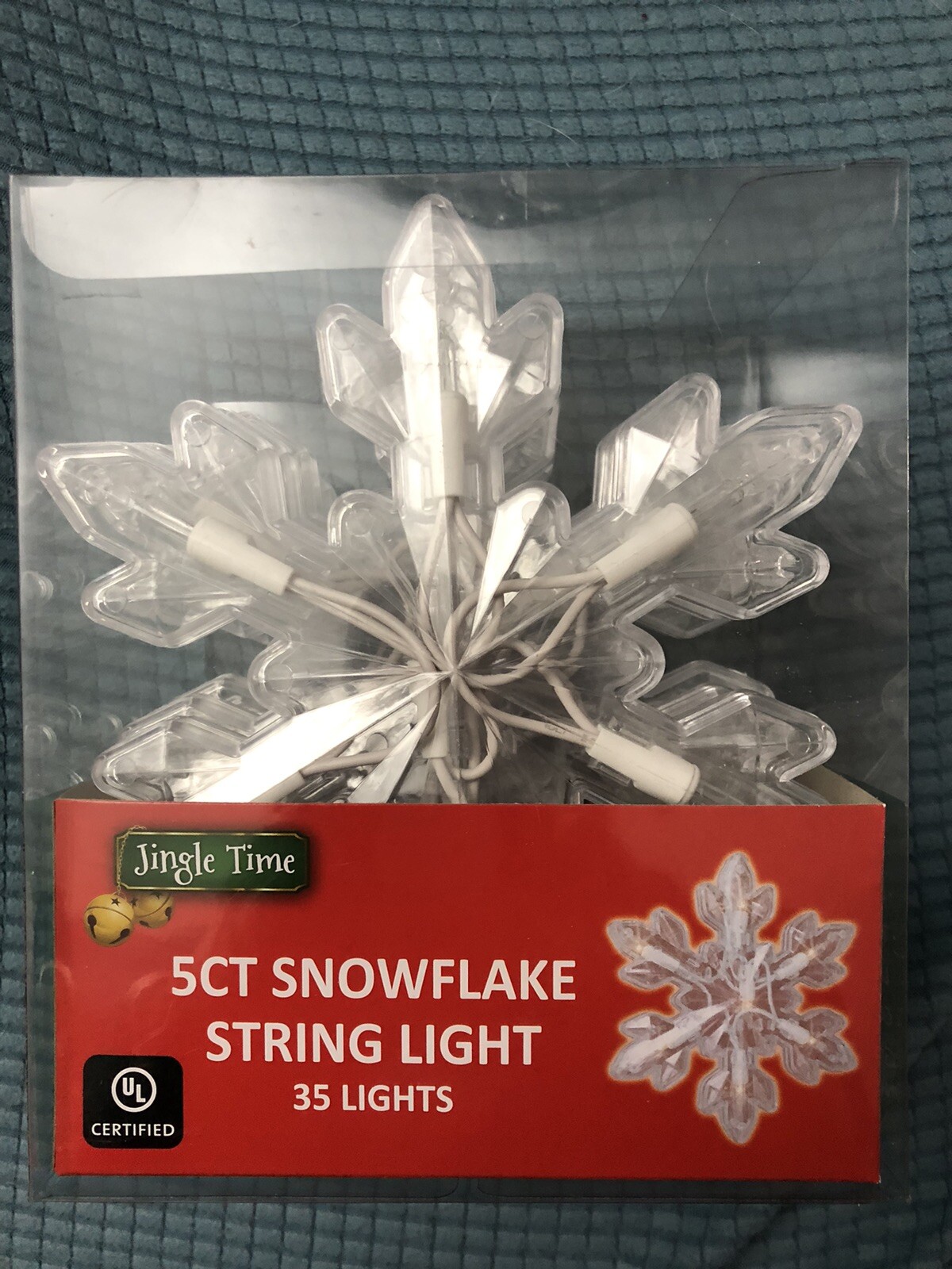 6.5" 5 Count Clear Snowflake String Light Indoor/Outdoor | eBay