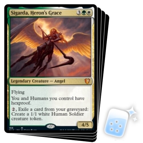 SIGARDA, HERON'S GRACE X4 Innistrad: Midnight Hunt: Commander Magic MTG ...