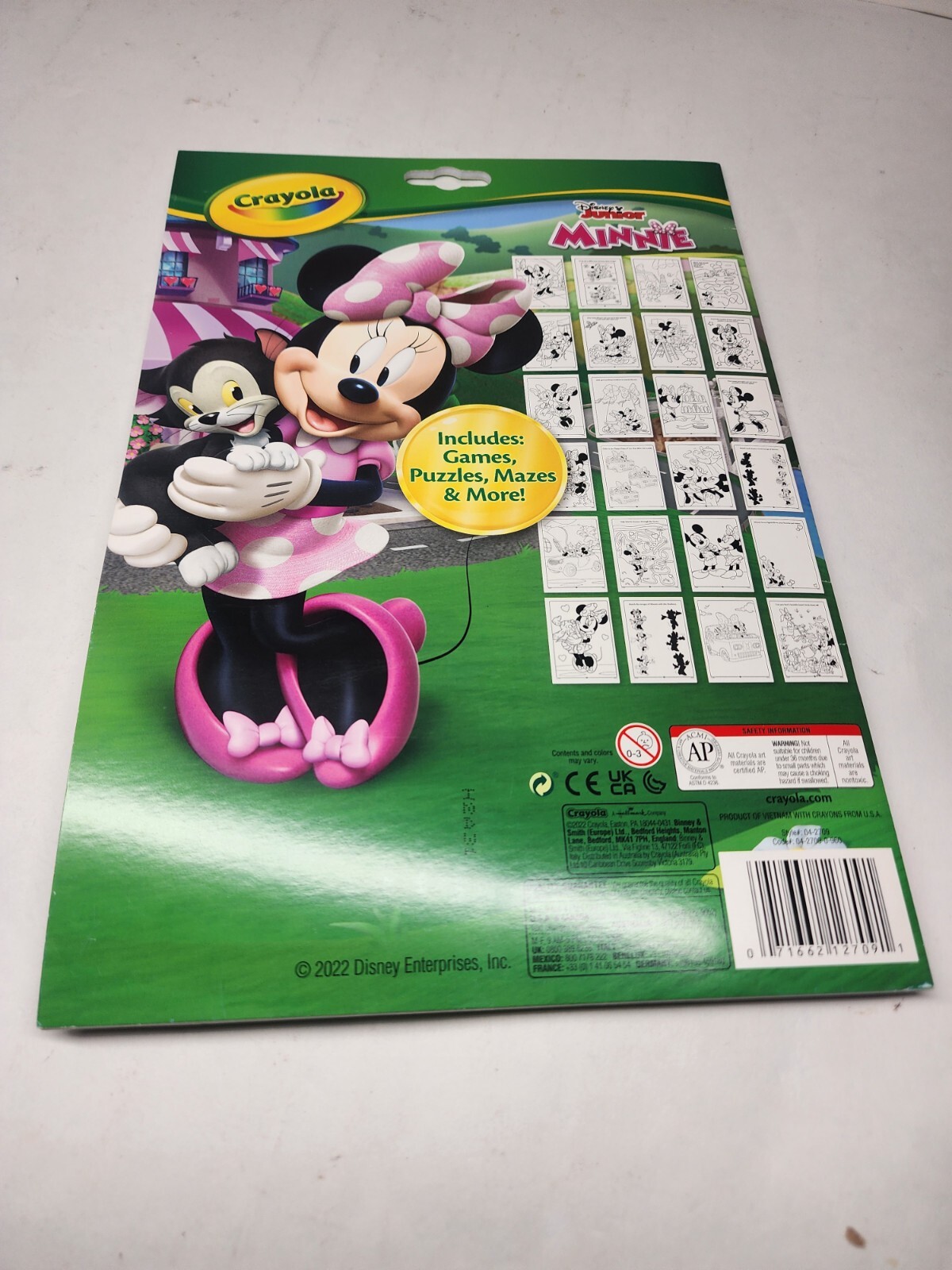 Crayola Disney Junior Minnie Mouse Coloring Book 24 Pages and 7 Crayon ...
