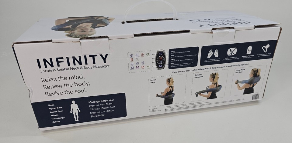 Infinity Cordless Shiatsu Heated Neck & Body Massager | eBay
