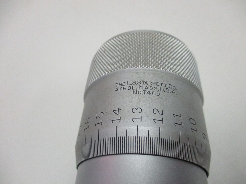 L.S. STARRETT Model T465 Direct Reading Micrometer Head | eBay