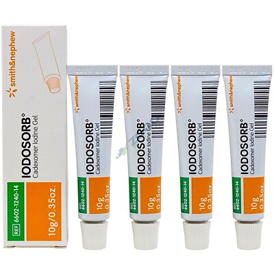Smith & Nephew Iodosorb Cadexomer Iodine Gel Dressing 10 G Tube - Box ...