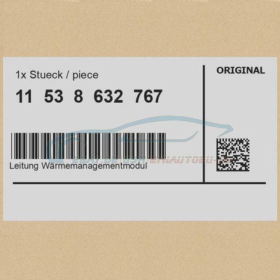 Original BMW 11538632767 - Leitung Wärmemanagementmodul | eBay