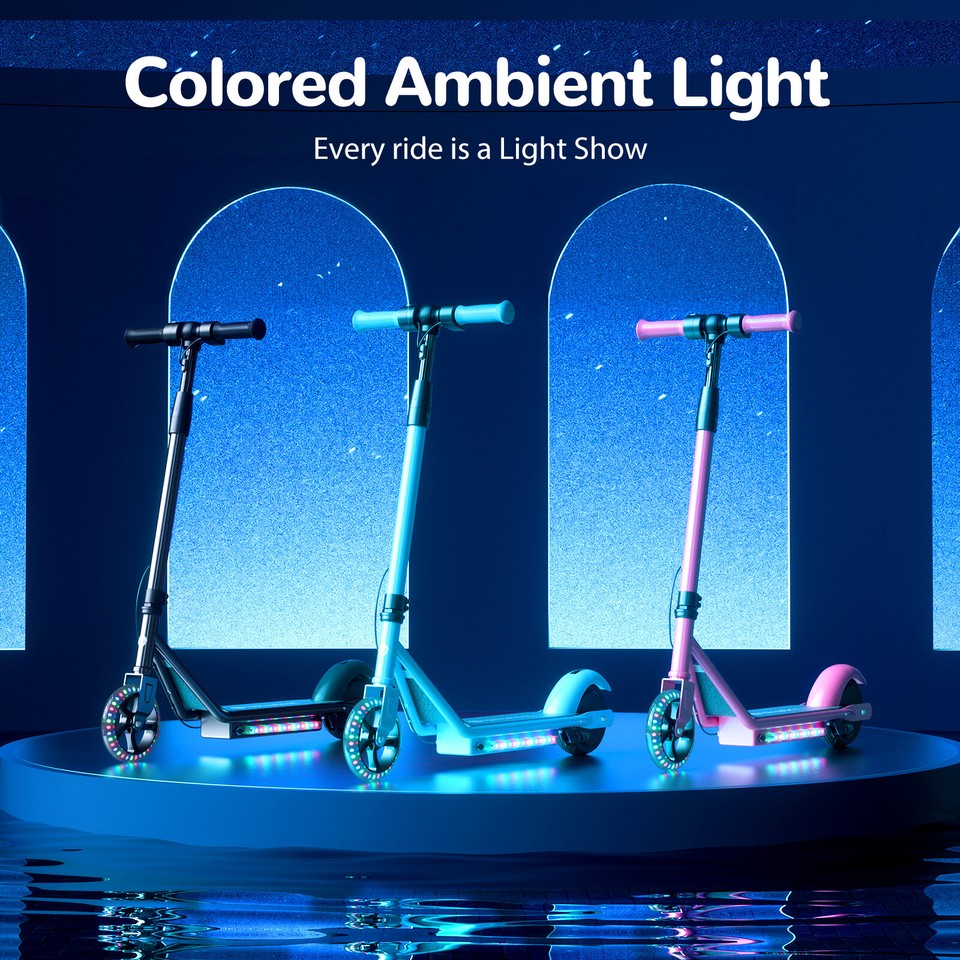 Electric Scooter For Kids Teens 150W Adjustable Handlebar E-Scooter W ...