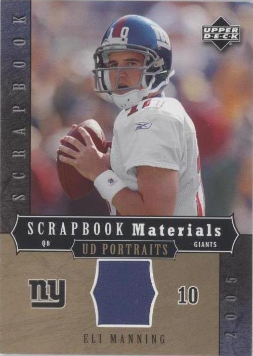 2005 Upper Deck Portraits - Scrapbook Materials Eli Manning #SB-EM (MEM ...