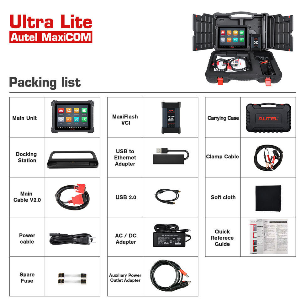 Autel MaxiCOM Ultra Lite Up MS919 2025 Top Diagnostic Scanner Topology ...