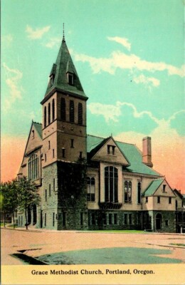 Postcard Grace Methodist Church Portland Oregon | eBay