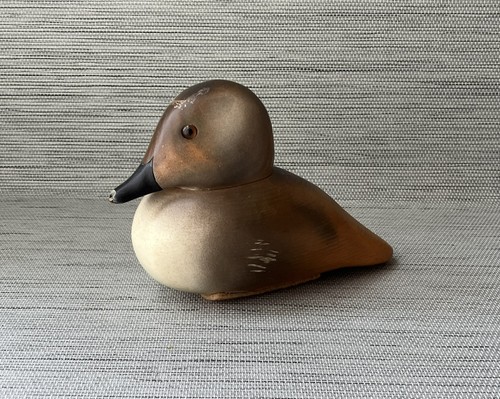 VTG Wooden Carved Puddle Duck Figurine By American Artist John J. Barto ...