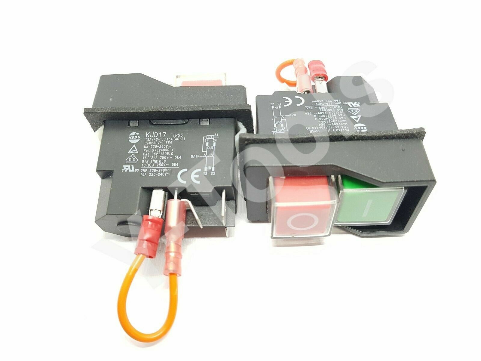 Kedu Push Button Switch Machine 250V 16A Magnetic Starter 4 Pin Model ...