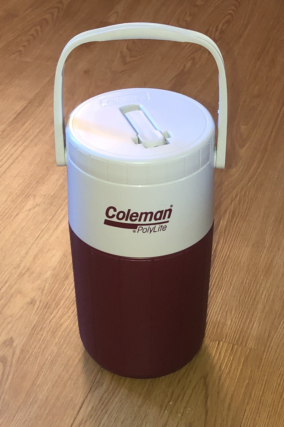 Vintage Coleman Polylite Red Model 5590 1/2 Gallon Cooler Water Jug USA ...