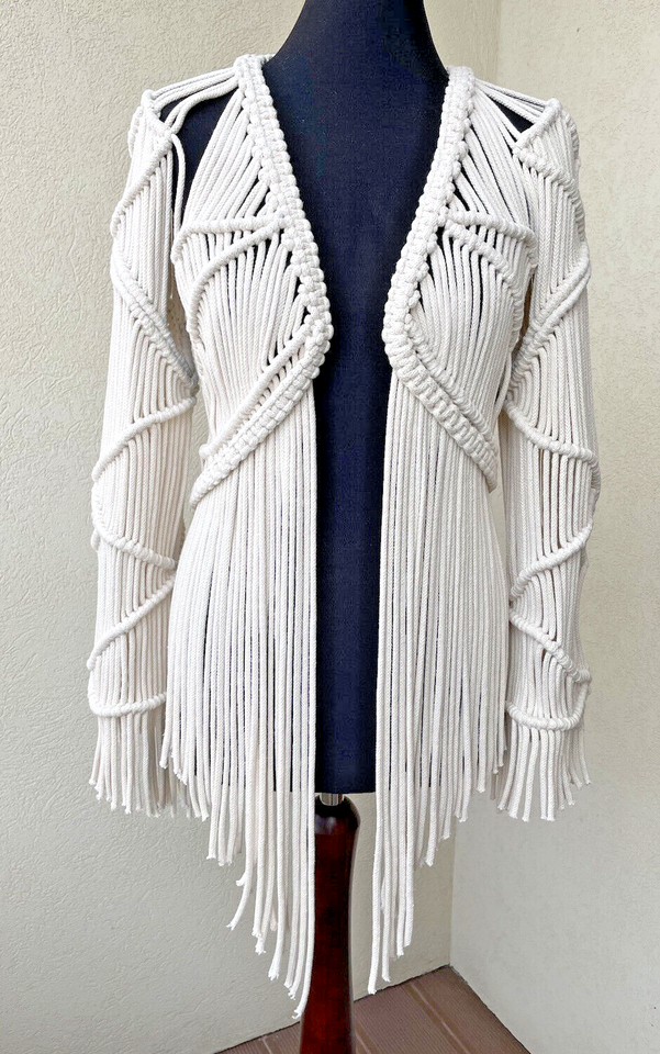 Macrame Jacket. Boho Handmade Jacket | eBay