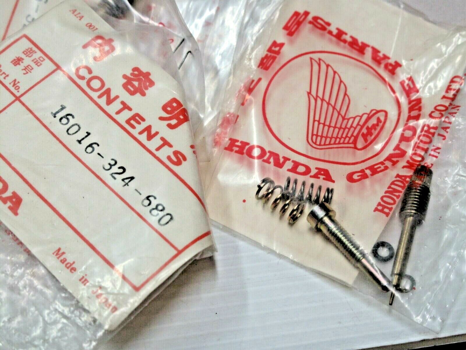 Honda JX110 JX125 77 XL100 76-77 XL125 Screw Set Carburetor NOS 16016 ...