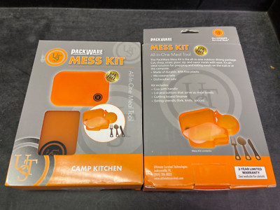 2 Flexware kitchen Mess kits survival camping emergency disaster UST Orange NEW | eBay