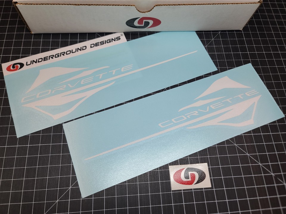 Stingray Corvette Decals (2pk) C8 Style Racing Accent Stickers 2020-25 ...