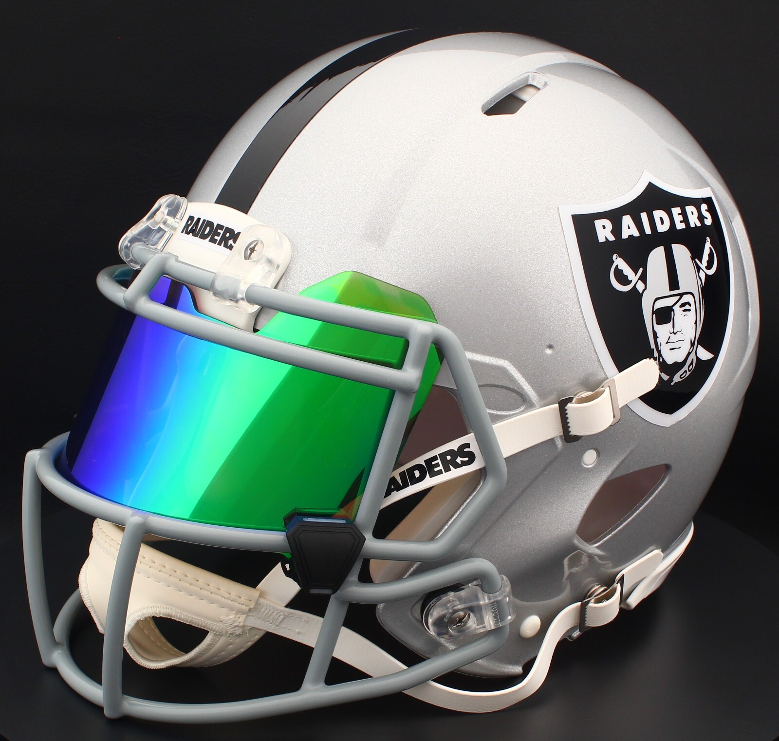 LAS VEGAS RAIDERS NFL Riddell SPEED Full Size Authentic Football Helmet ...