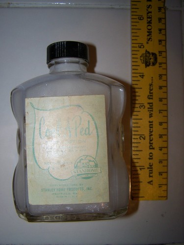 Vintage Stanhome Cool-A-Ped Foot Lotion Art Deco Style Bottle Bakelite ...