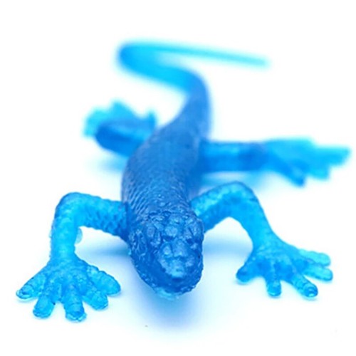 20Pcs Sticky Lizard Animals Retractable Viscous Rubber Lizard Children ...
