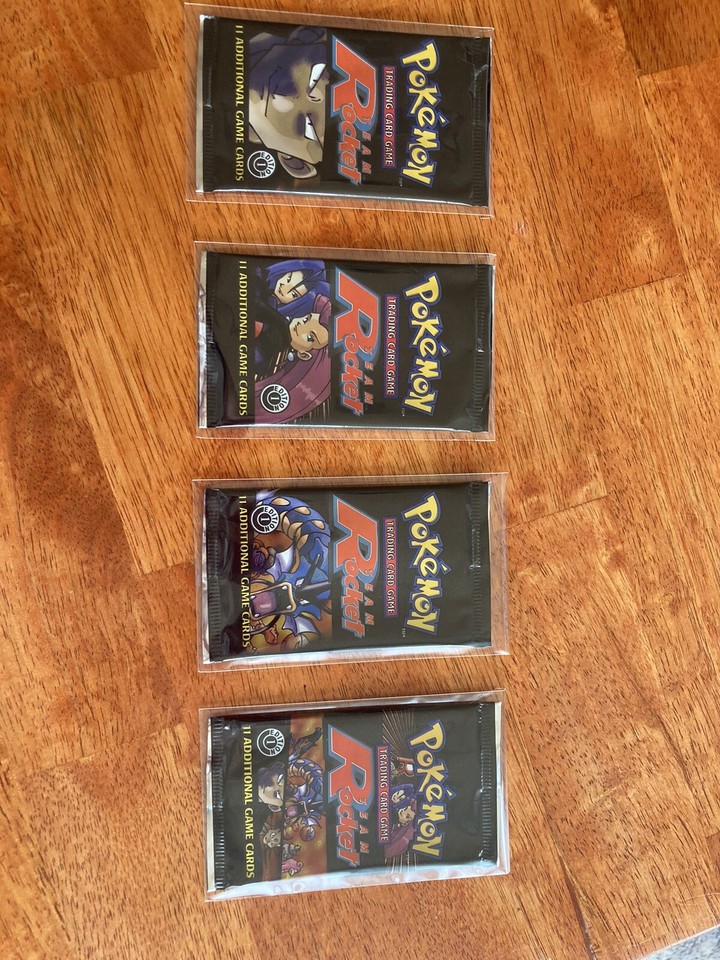 Pokémon 1st Ed. Team Rocket Empty Booster Pack Set | eBay