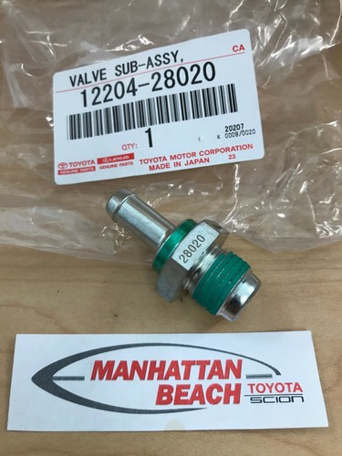 NEW GENUINE TOYOTA PCV VALVE 12204-28020 2.4L 2AZFE & 2.0L 1AZFE CAMRY ...