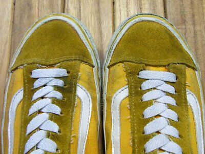 Vans Made in USA 80s Vintage Sneakers Old School Yellow Vans Made in USA 80s Vintage Sneakers Old School Yellow