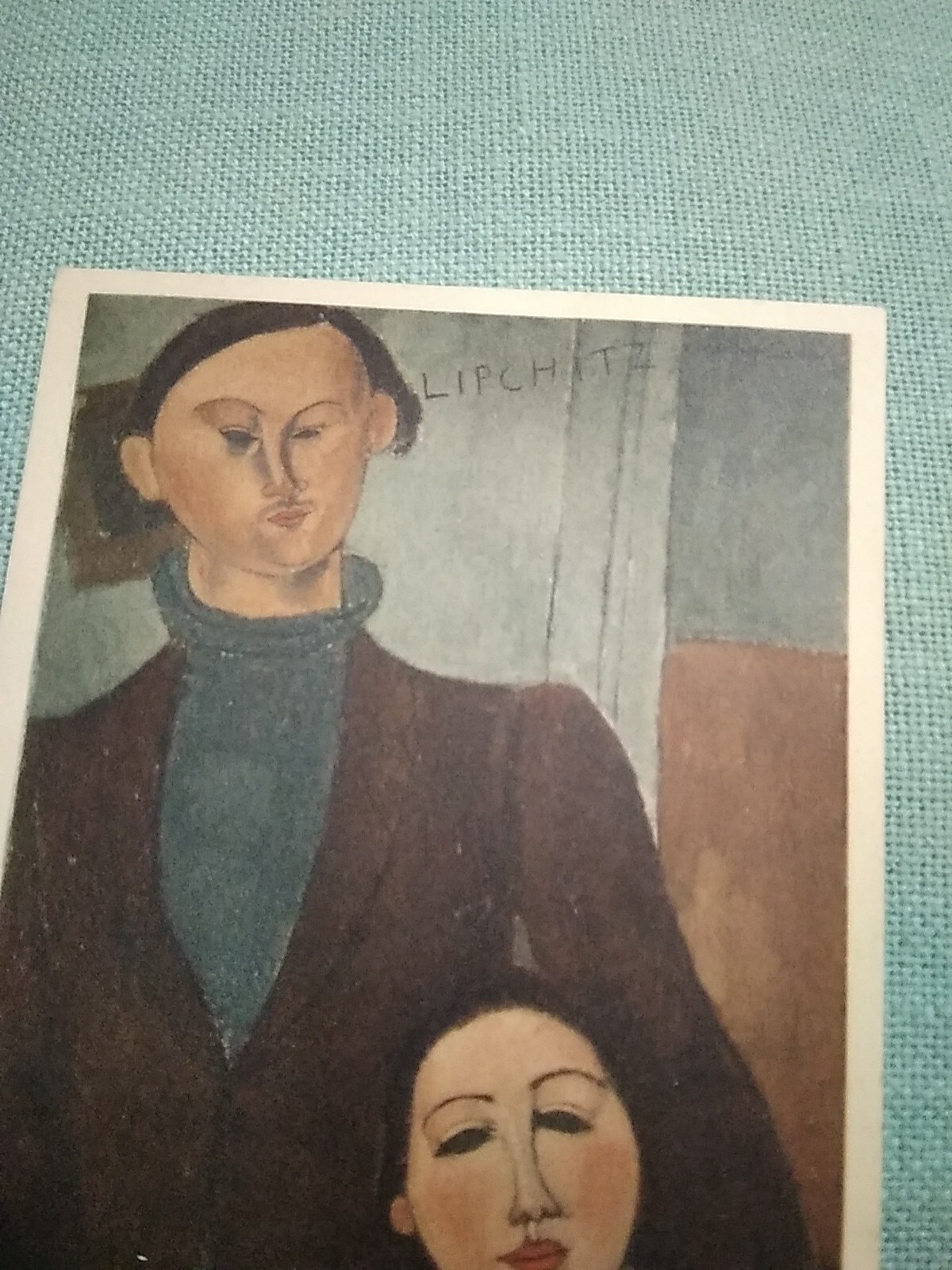 VTG Arthur Jaffe Heliochrome Co. Post Card Jacque Lipchitz & Wife NEW ...