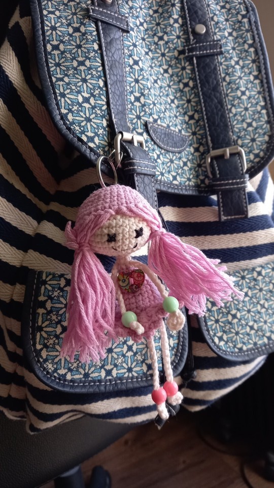 Handmade Amigurumi Crochet Doll Keychain. | eBay