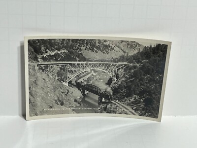 At Pulga Feather River Canyon California CA Bridge RPPC Eastmans Studio ...