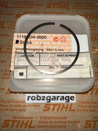 NEW OEM STIHL PISTON RING 1119-034-3000 038 AV SUPER 038 AVS 038FB ...