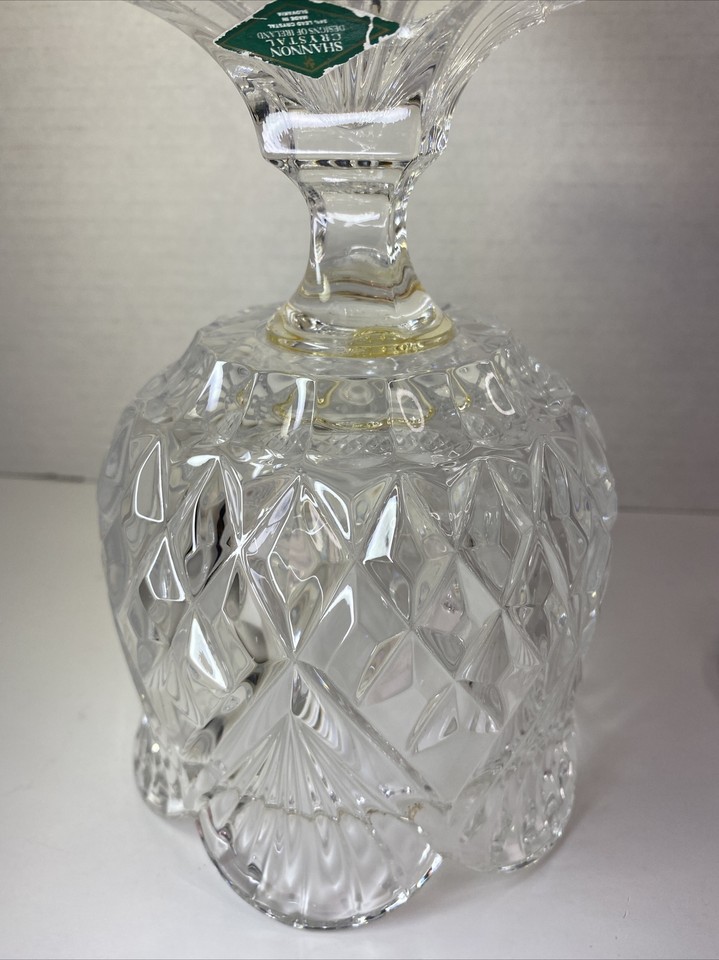 SHANNON CRYSTAL Designs of Ireland 24% Lead Crystal 9" Clear Glass ...
