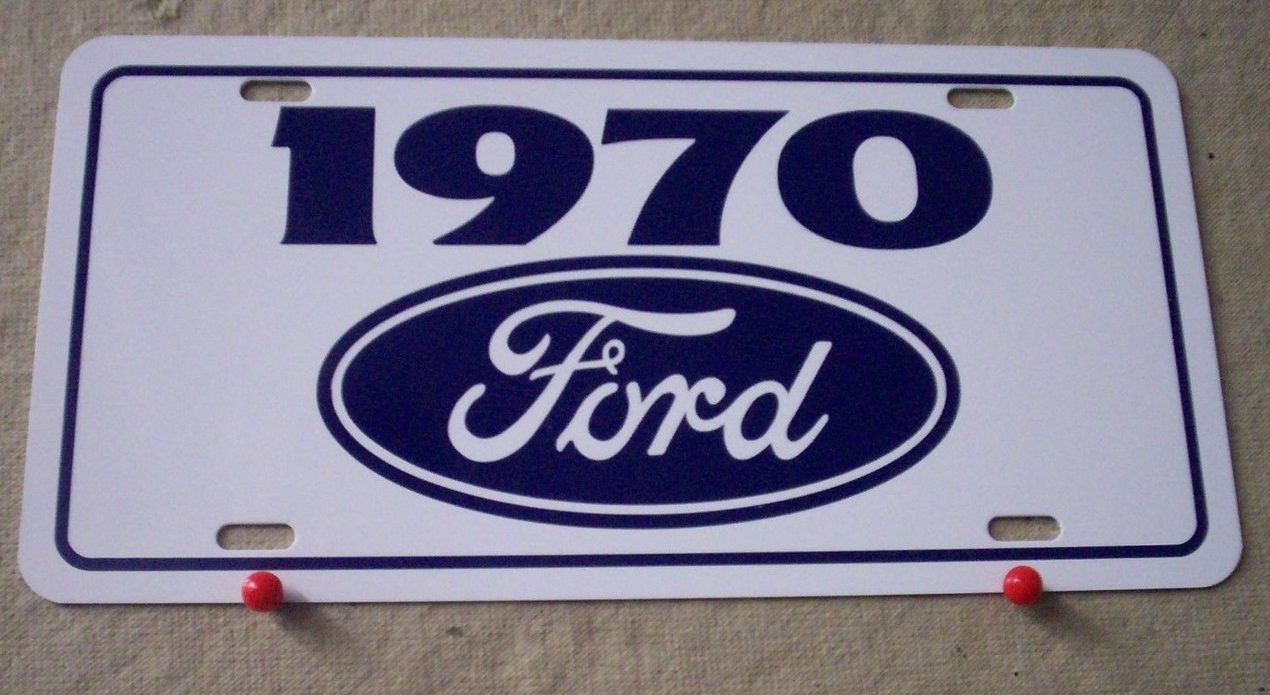 1970 Ford License Plate tag 70 Mustang Mach 1 Torino Cobra Maverick ...