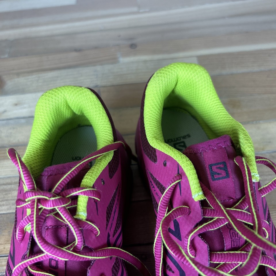 Salomon Womens Sonic Aero 171383 Pink Hiking Running Shoes Sneakers ...