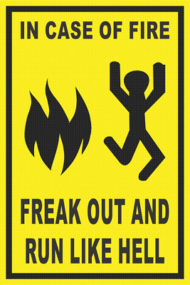 In Case Of Fire (Freak Out) | eBay