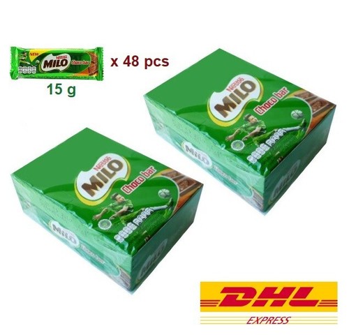 48 pcs NESTLE MILO Choco bar 15 g CHOCOLATE Flavor 2 boxes of 24 pcs ...