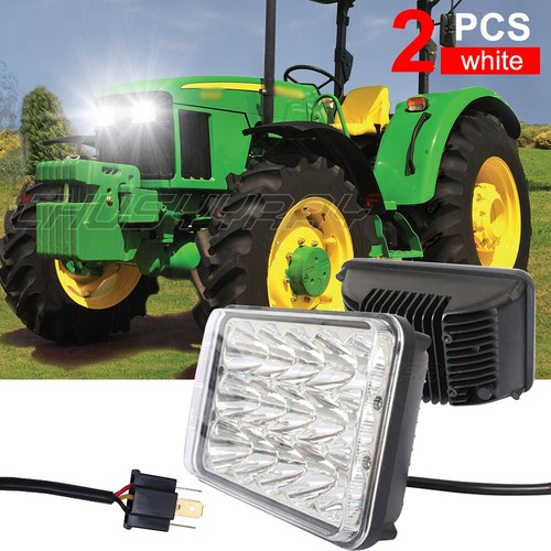 60W Led Tractor Work lights-Hi/Lo Beam For John Deere 6200,6300,6400 ...