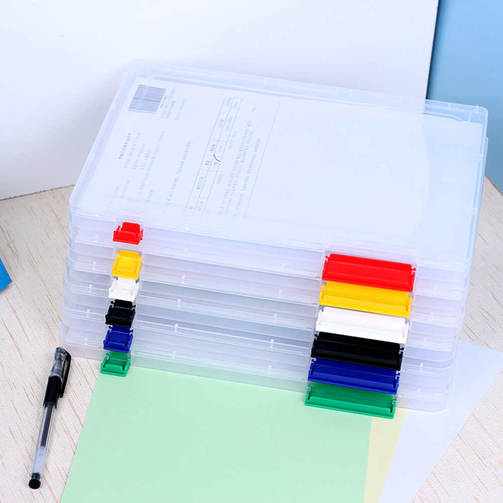 Storage Box Cases Paper Organizers Plastic Document Box Tranparent ...